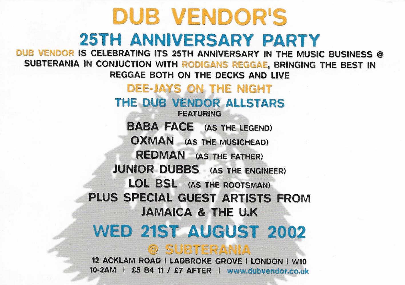 Dub Vendor